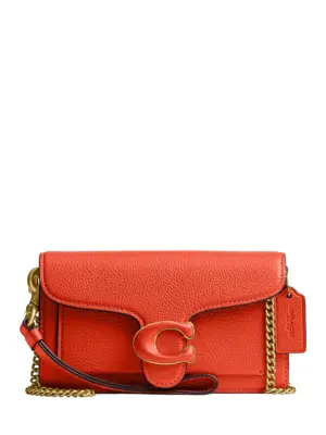 COACH Coach Tabby Wristlet Brass/sun Orange