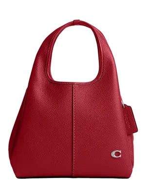 COACH Lana Shoulder Bag 23 Silver/ruby