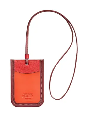 COACH Coach Remade Lanyard Red Multi