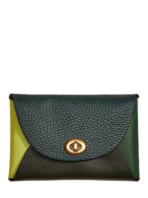 COACH Remade Colorblock Medium Pouch - Black/grey Multi