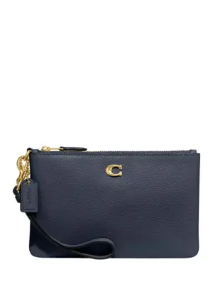 COACH Coach Wristlet Brass/denim