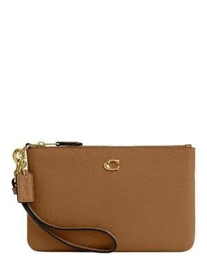 COACH Coach Wristlet Brass/honey Brown