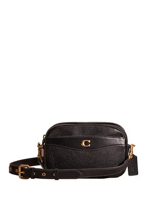 COACH Restored Camera Bag - Brass/black