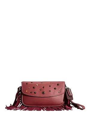Coach Upcrafted Clutch - Pewter/bordeaux