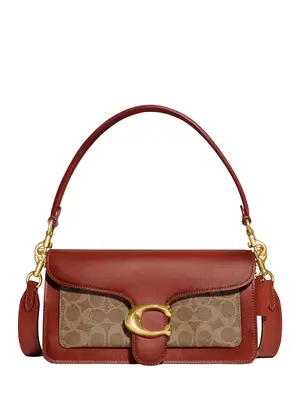 COACH Tabby Shoulder Bag 26 In Signature Canvas Brass/tan/rust
