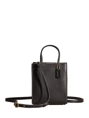 COACH® Coach Restored Mini Cashin Tote Brass/black