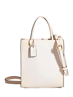 COACH® Coach Restored Mini Cashin Tote Brass/chalk