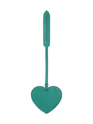 COACH Coach Remade Heart Bag Charm Emerald Green
