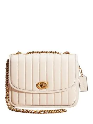COACH Madison Shoulder Bag With Quilting - Brass/chalk
