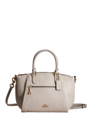 COACH Restored Elise Satchel Brass/dove Grey