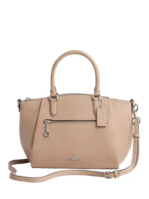 COACH Restored Elise Satchel Silver/taupe