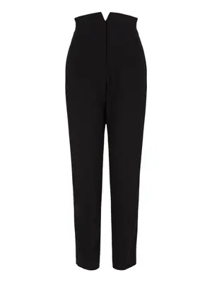 Emporio Armani High-waist Trousers - Black