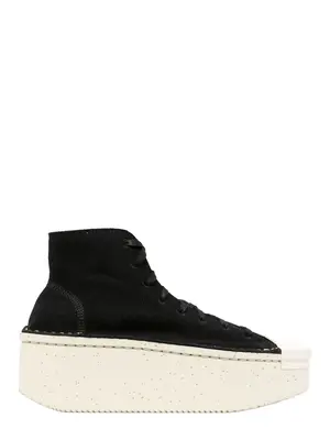 Y3 Lace-up Platform Sneakers - Black