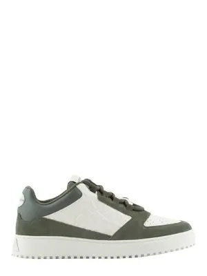 Emporio Armani Emporio Armani Logo-Debossed Panelled Sneakers Green