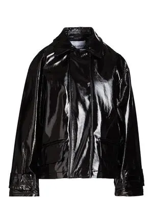 STAND STUDIO Constance Glossed Jacket - Black