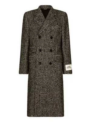 DOLCE & GABBANA Dolce & Gabbana Houndstooth Wool Coat