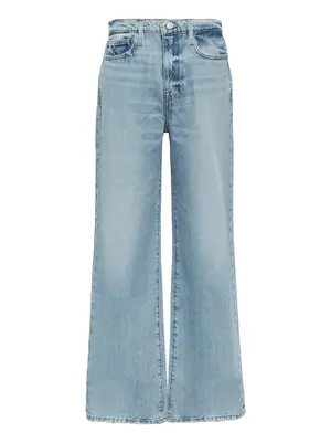 FRAME Le Jane High-rise Wide-leg Jeans - Blue