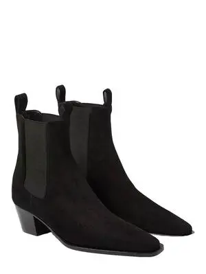 TOTEME The City Ankle Boots - Black