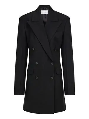FERRAGAMO Double-breasted Blazer - Black