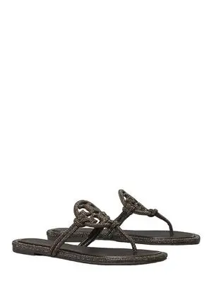 Tory Burch Tory Burch Miller Pavé Knotted Sandal Cocoa