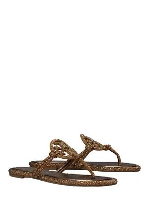 Tory Burch Tory Burch Miller Pavé Knotted Sandal Copper