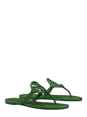 Tory Burch Tory Burch Miller Pavé Knotted Sandal Dark Clover
