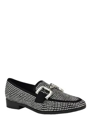 Nine West Nine West Lilma Loafer Black Crystal