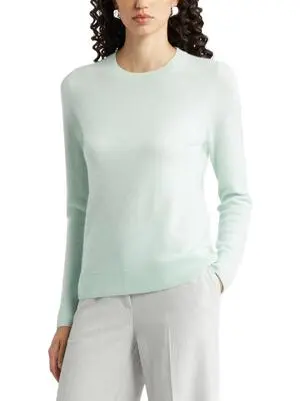Nordstrom Cashmere Crewneck Sweater - Green Joyful