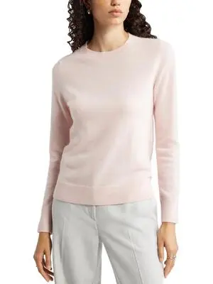 Nordstrom Cashmere Crewneck Sweater - Pink Dogwood
