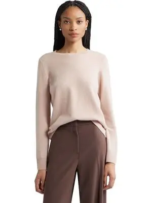 Nordstrom Cashmere Crewneck Sweater - Tan Memoir