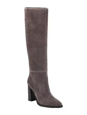 Marc Fisher Lannie Knee High Boots - Medium Grey