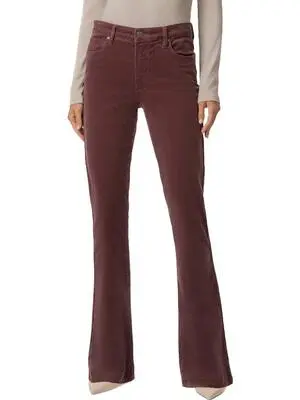 Kut From The Kloth Ana Fab Ab High-waist Corduroy Flare Jeans - Mauve