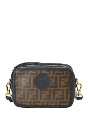 Fendi Zucca Coated Canvas Camera Bag Black