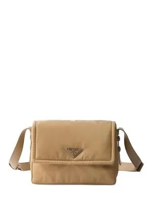 Prada Padded Re-nylon Shoulder Bag - Brown