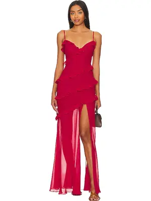 LOVERS AND FRIENDS Karlie Gown - Red