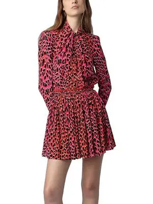 Zadig&Voltaire Ryde Cdc Leo Twist Neck Smocked Waist - Rose