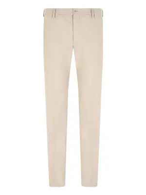 Giorgio Armani Stretch Cashmere And Cotton Trousers - Green