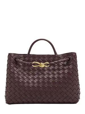 Bottega Veneta Andiamo Medium Top-Handle Bag Brownmulti