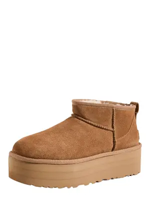 UGG Classic Ultra Mini Platform Boots - Chestnut