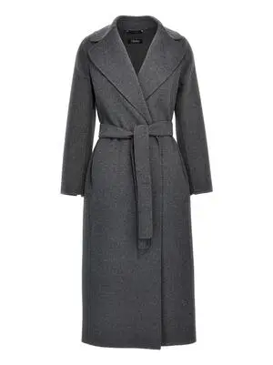 Max Mara Poldo Wool Coat - Gray