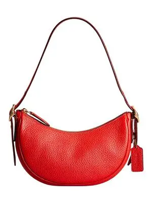 COACH Luna Shoulder Bag - Brass/sport Red