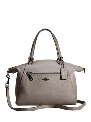 COACH Restored Prairie Satchel Dark Gunmetal/heather Grey