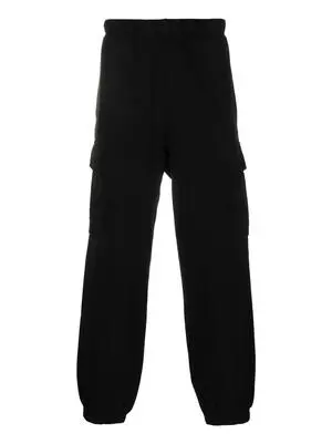 Carhartt Work In Progress Cotton Cargo Trousers With Logo Patch - Black