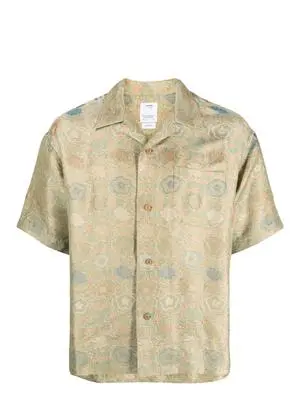 Visvim Graphic-print Silk Shirt - Green