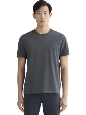 Everlane Essential Organic Crew Neck Tshirt Heather Deep Navy
