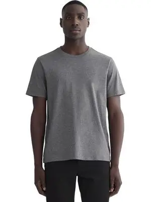 Everlane Essential Organic Crew Neck Tshirt Heathered Charcoal
