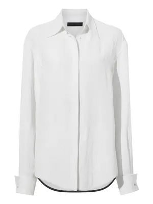 Proenza Schouler Crinkled Satin-finish Shirt - White