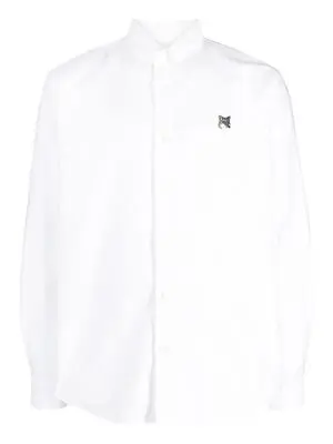 MAISON KITSUNÉ Fox-patch Slim-cut Shirt