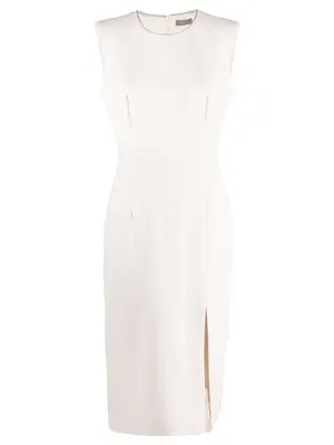 Peserico Sleeveless Pencil Midi Dress - Neutrals