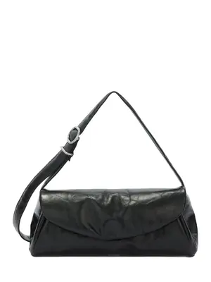 JIL SANDER Cannolo Grande Leather Bag - Black
